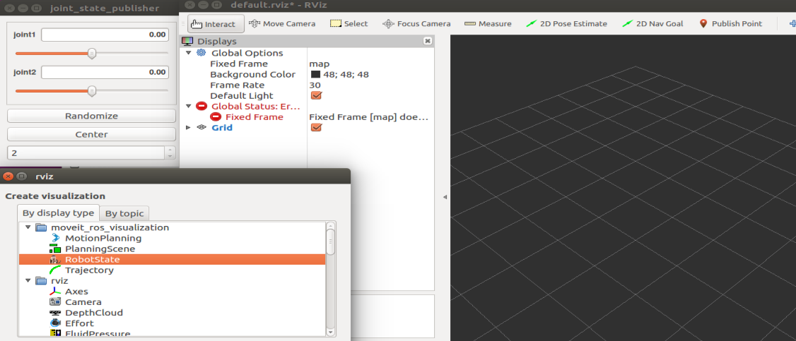 ROS笔记 URDF及rviz可视化及遇到的问题_requesting initial scene failed-CSDN博客