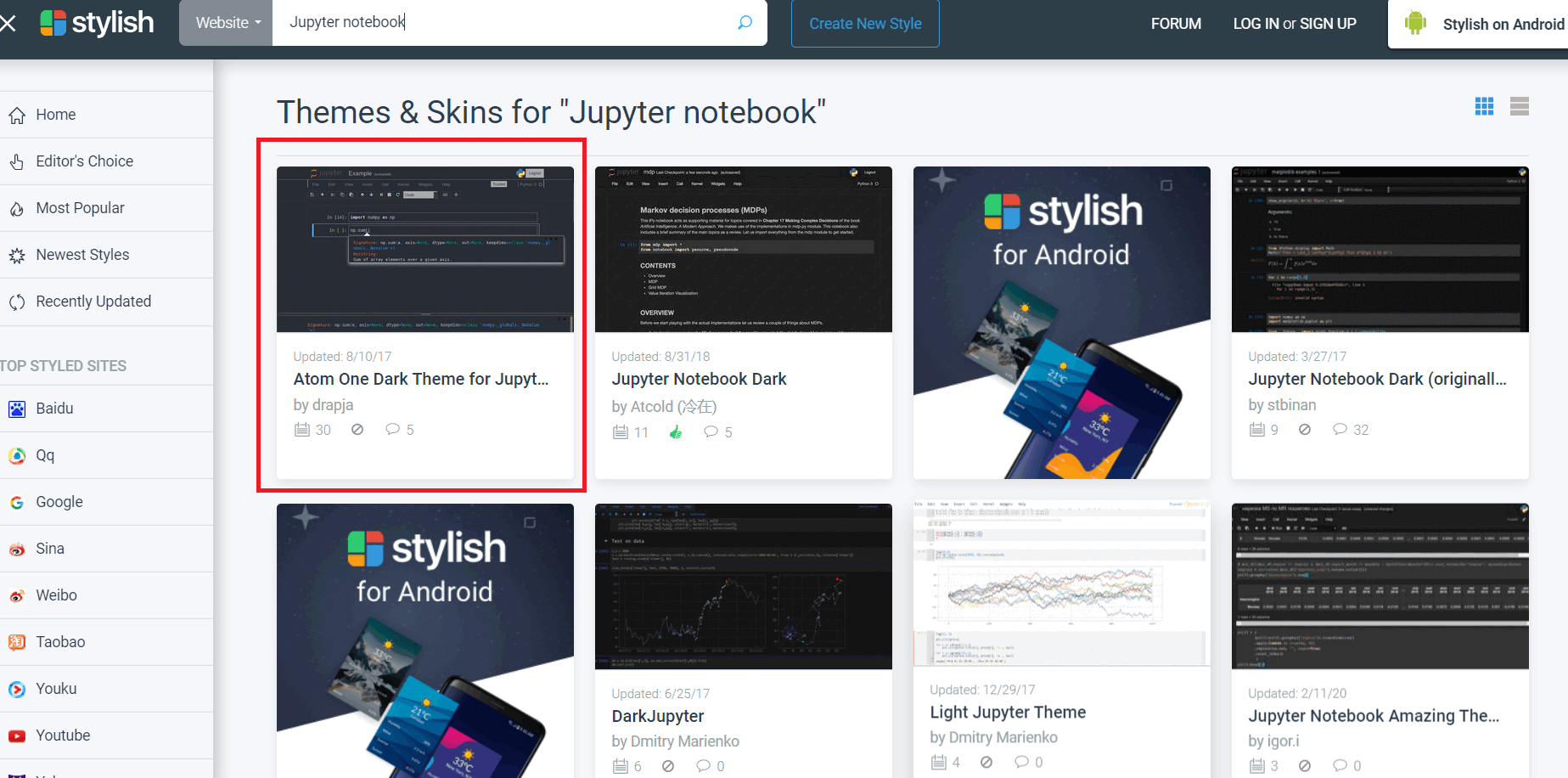【超详细】jupyter notebook的安装、插件配置和个性深色主题设置的最有效方法（图文）_jupyterthemes安装方法-CSDN博客