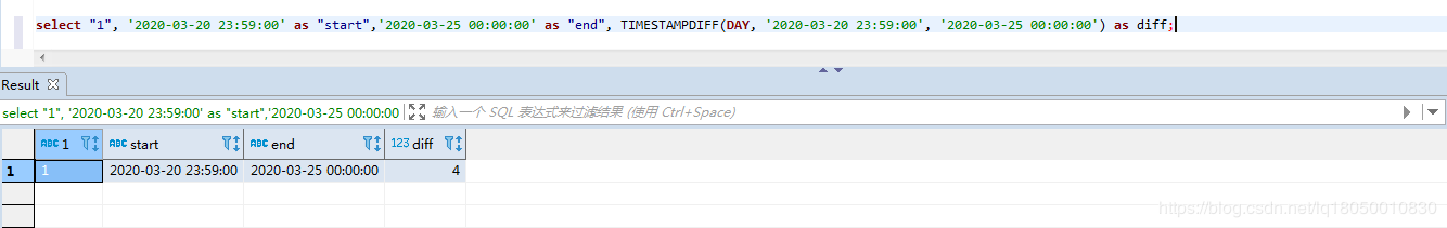 MySQL时间差函数TIMESTAMPDIFF，获取两个时间之间的月份，天等等_mysql timestampdiff 月份-CSDN博客