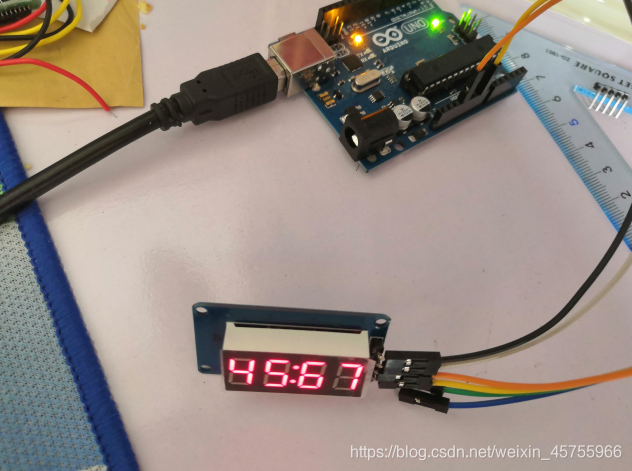 Arduino笔记28:使用tm1637四位数码管显示模块tm1637引脚功能 Csdn博客