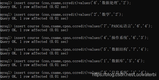 Mysql实验,数据库原理实验,插入数据随机生成器统计每门课程的选课人数和最低分 Csdn博客