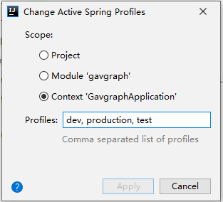 idea上面的Change Active Spring Profiles-CSDN博客