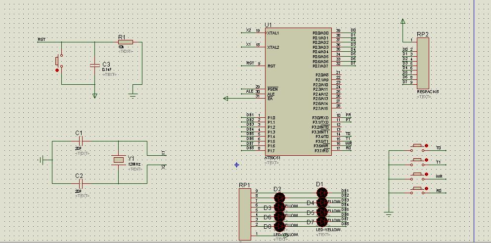 单片机（AT89C51）按钮控制LED灯实现流水灯，闪烁流水灯_keil uvision5在at89c51芯片中检测按键1按下则8盏灯闪烁-CSDN博客