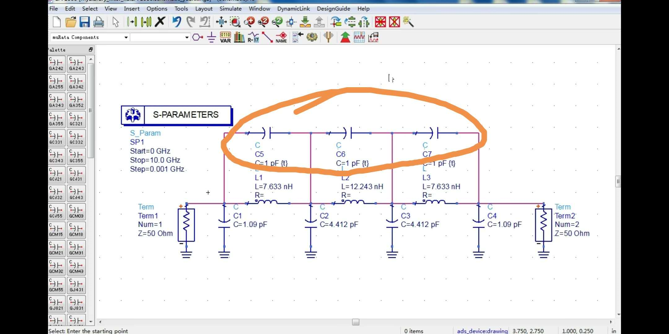 ADS仿真LC低通滤波器_ads仿真低通-CSDN博客