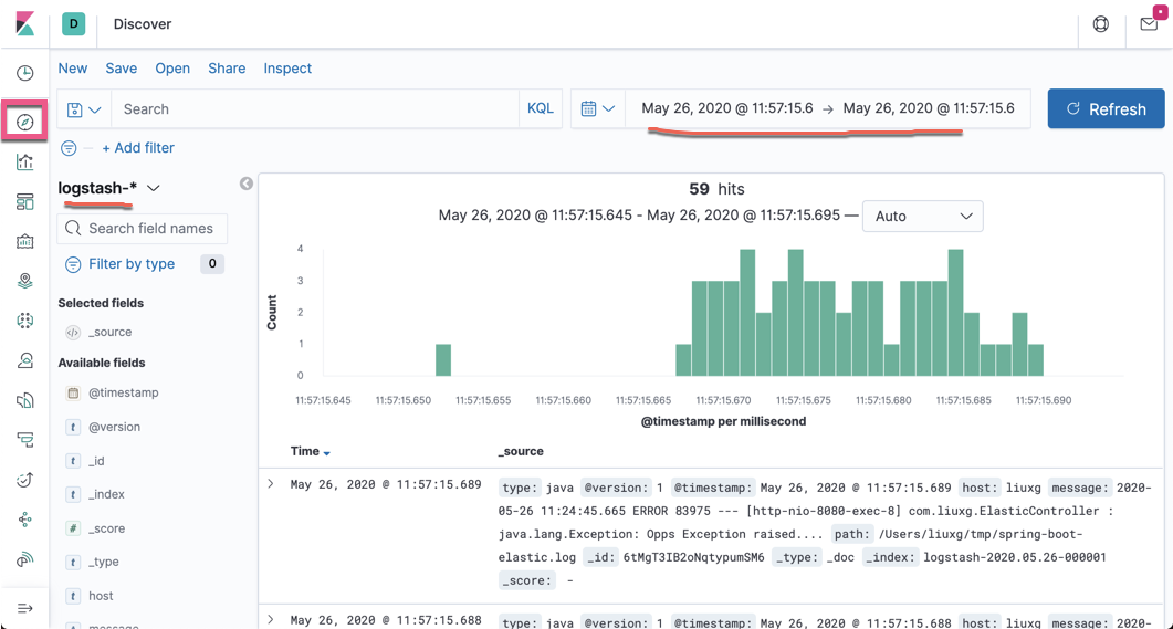 Elastic：运用 Elastic Stack 分析 Spring Boot 微服务日志 (一）_spring boot elastic log-CSDN博客