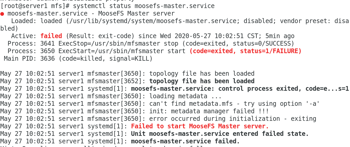 MooseFS分布式文件系统的安装部署和功能实现（读写、存储类、mfs异常退出解决、数据删除后的恢复）_基于moosefs构建网盘应用-CSDN博客