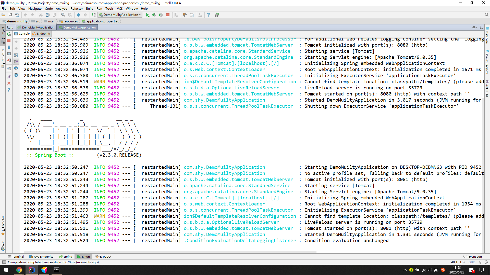 Deploy The Same Tomcat Instance Application In Multiple Ports Under Springboot Programmer Sought
