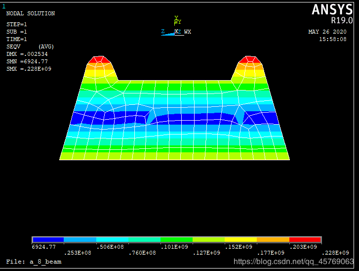 ANSYS——查看剖面图的应力分布云图以及工作平面的相关设置_有情怀的机械男的博客-CSDN博客_ansys应力云图