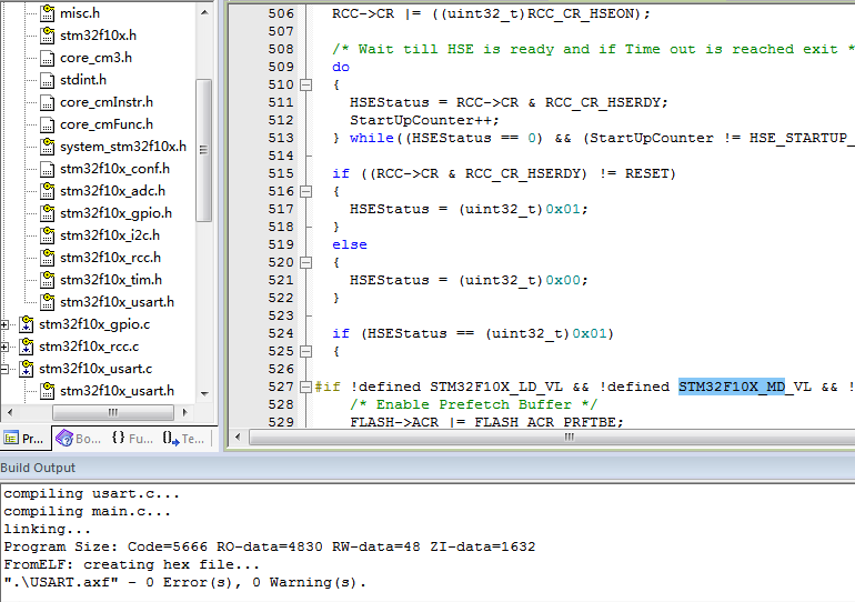 解决STM32同时出现大量错误_error #20 identifier rcc cfgr sws hse-CSDN博客