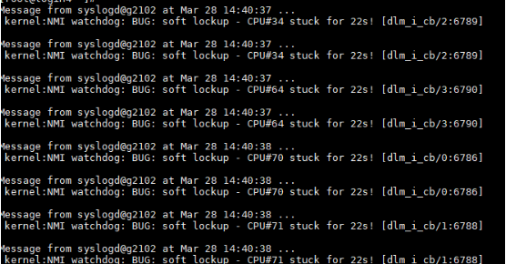 Linux kernel:NMI watchdog: BUG: soft lockup - CPU#34 stuck for 22s! 内核锁死告警处理_cpu stuck for 22s ...