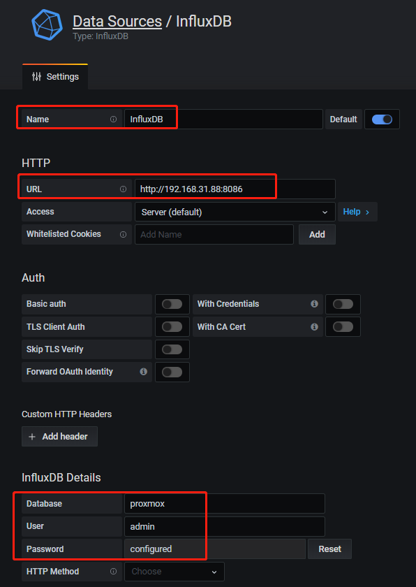 proxmox ve6+influxdb+grafana 集群监控_pve influxdb-CSDN博客