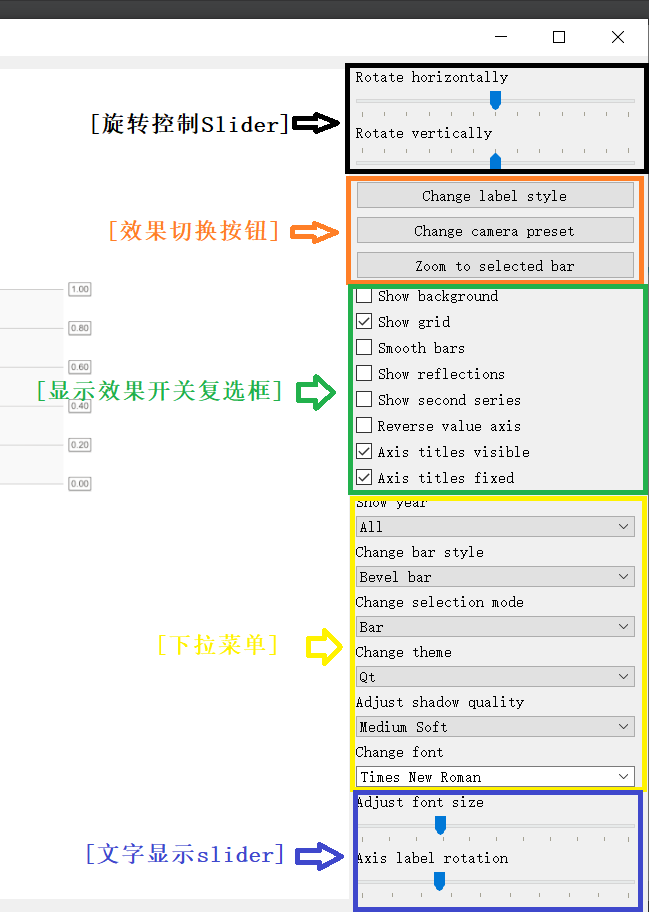 QT5.14.2自带Examples：Bars_q3dbars设置标题-CSDN博客