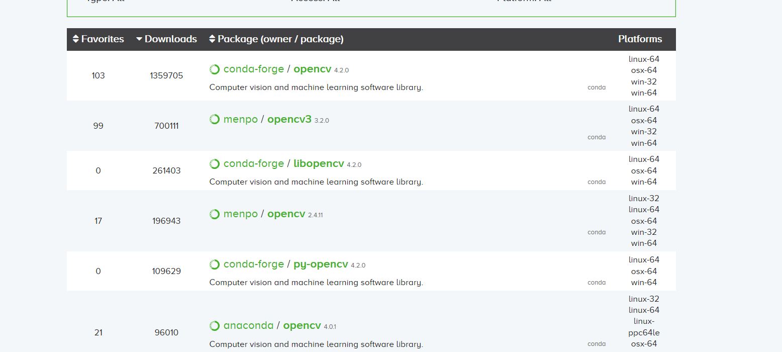 win10+Anaconda3 5.0.1通过cmd命令窗口下载opencv_控制台下载opencv指令-CSDN博客