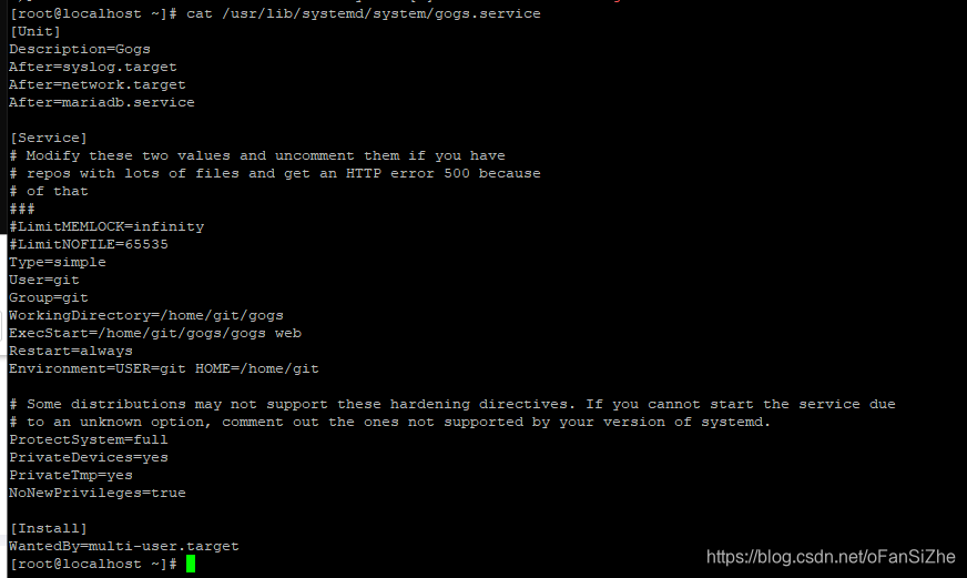 Centos8 Gogs Systemd 启动 Codeexited Status203execrvice
