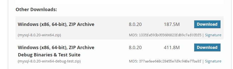 关于mysql数据库的安装_windows (x86, 64-bit), zip archive debug binaries -CSDN博客