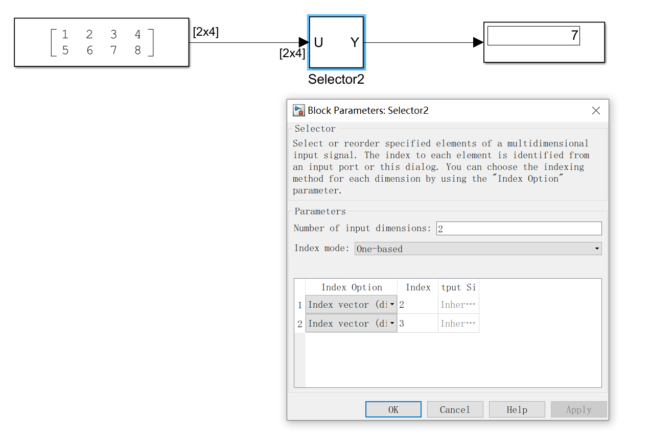 Simulink代码生成： Selector模块及其代码_simulink selector-CSDN博客