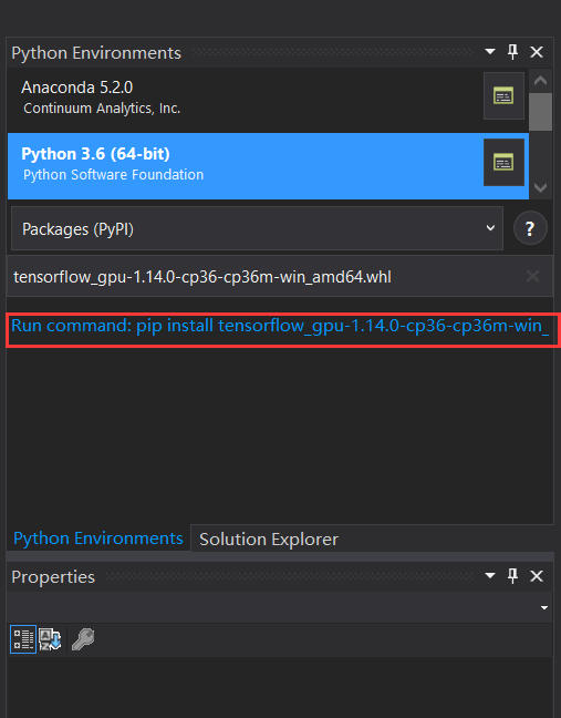 在VS2017的python模块中安装tensorflow1.14.0_gpu_tenorflow1.14.0_油头De兔子rou的博客-CSDN博客