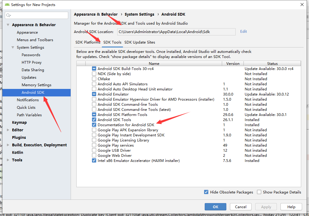 使用Android Studio的时候如何查看开发文档，API文档，doc文档，SDK文档_android studio surfacecontrol api文档-CSDN博客
