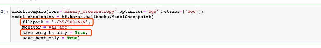 tensorflow2 No model found in config file._no model config found in the file at