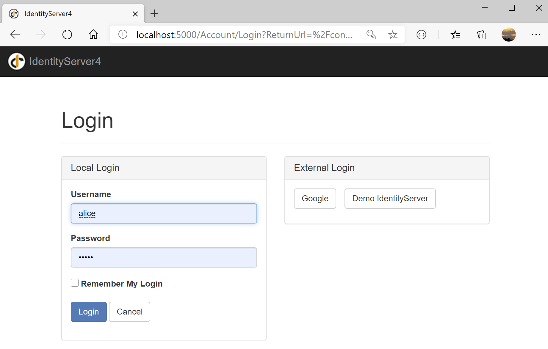 IdentityServer4填坑(2) - Reference Token_identityserver reference token ...