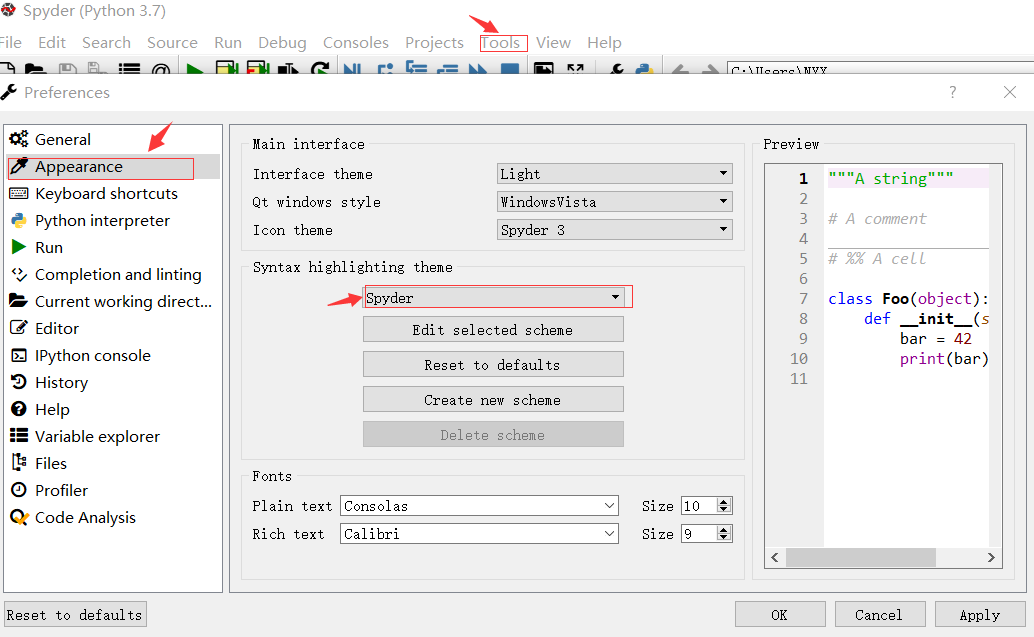 spyder （python3.7）背景设置_spyder 导入背景-CSDN博客