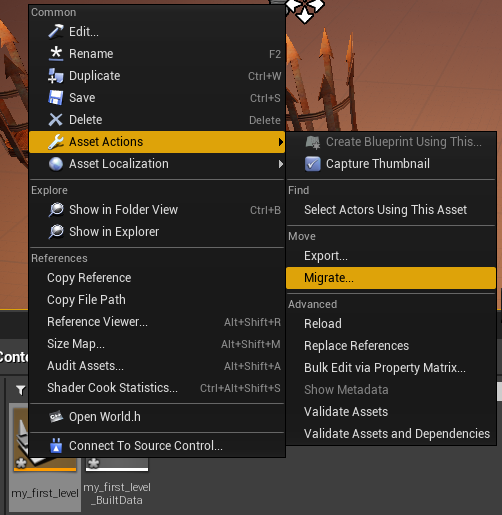 【UE4】导入 .uasset 文件，迁移资源-CSDN博客