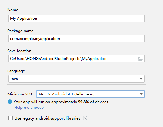 新建Android studio项目_android studio your save location-CSDN博客