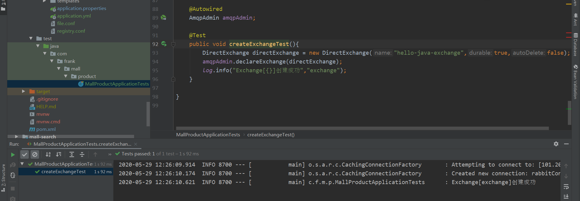 org.springframework.amqp.AmqpConnectException: java.net.ConnectException: Connection refused ...