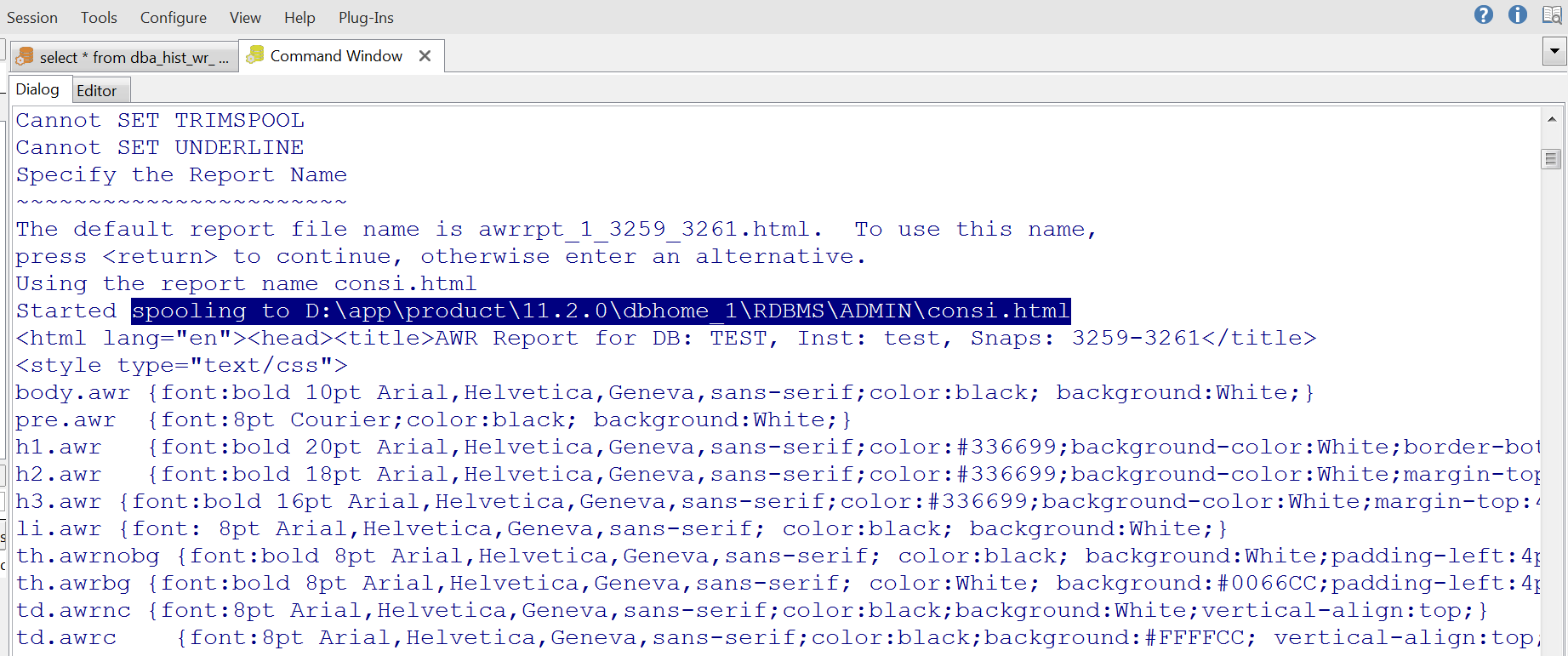 plsql生成awr报告-CSDN博客