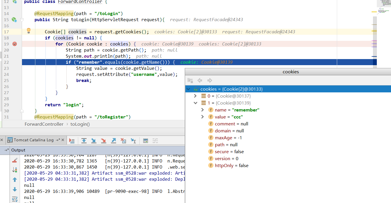 为什么request.getCookies()获取不到Cookie？而浏览器缓存中可以看到（已解决）_request.getcookies()获取不到?而浏览器缓存中可以看到-CSDN博客