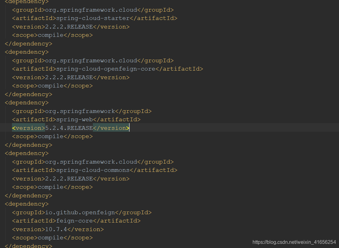 Springboot项目导入openfeign版本问题feign引入版本 Csdn博客
