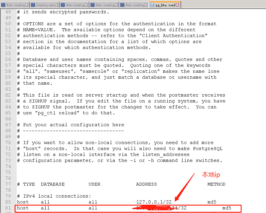 SQL：postgresql可以使用127.0.0.1连接不能使用ip连接解决方法_android 连接win10 postgresql ip 10.-CSDN博客