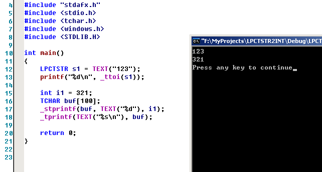 LPCTSTR 与 int 的互相转换_int转lpctstr-CSDN博客