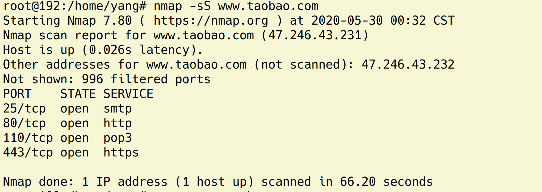 Nmap扫描端口常用指令_nmap扫描端口命令-CSDN博客