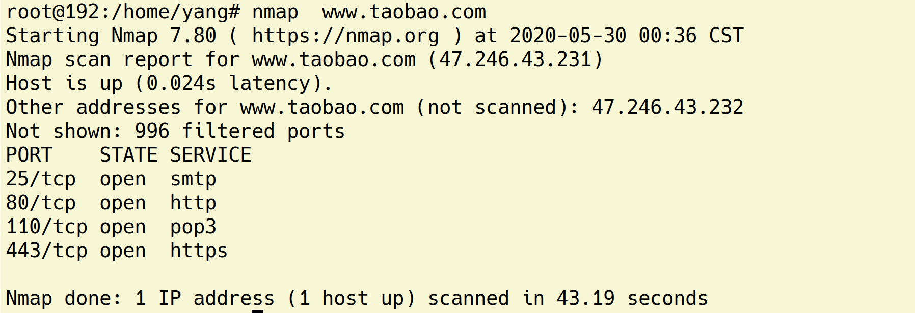 Nmap扫描端口常用指令_nmap扫描端口命令-CSDN博客