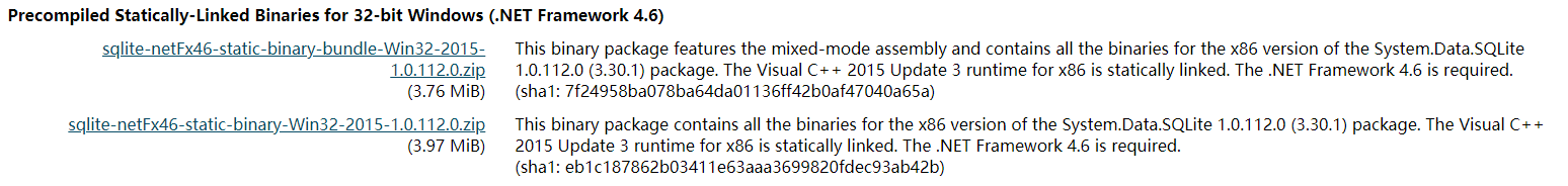 c# 无法加载DLL“SQLite.Interop.dll”,: 找不到指定的模块。 (异常来自 HRESULT:0x8007007E)_c# 无法加载 dll“sqlite.interop ...