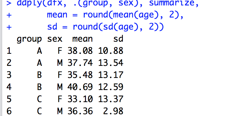 ddply 分组求均值 r-CSDN博客