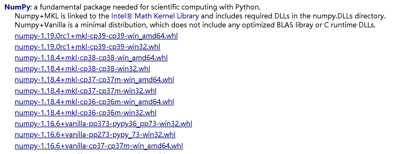 重新安装numpy+mkl和scipy，sklearn.linear_model报错_numpy+mkl安装-CSDN博客