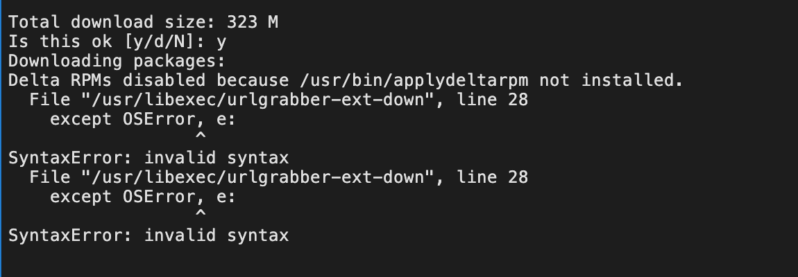 使用yum报错except Oserror E解决方法 Csdn博客 