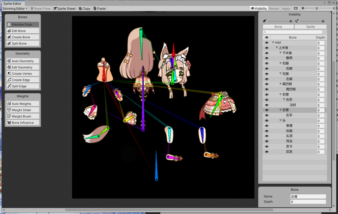 Unity自带插件实现2D骨骼动画+装备/表情切换_Cyberinfosys的博客-CSDN博客