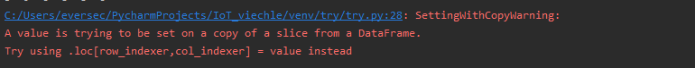 SettingWithCopyWarning: A value is trying to be set on a copy of a slice from a DataFrame 解决方法 ...