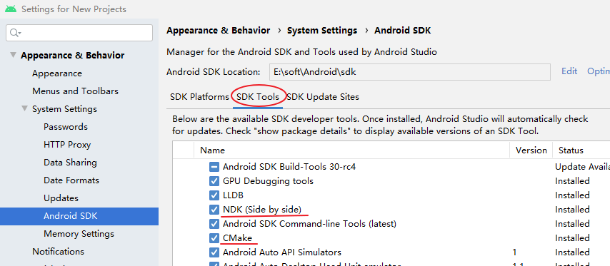 超详细的Android NDK开发环境搭建_if you are using jnilibs and cmake imported target-CSDN博客