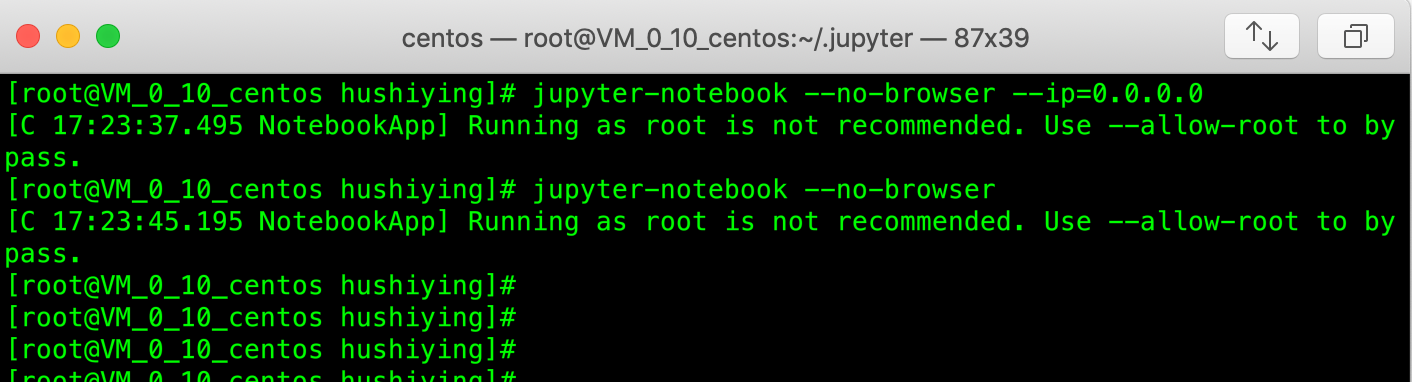 Linux启动jupyter报错Running as root is not recommended._running teamviewer as root is not supported ...