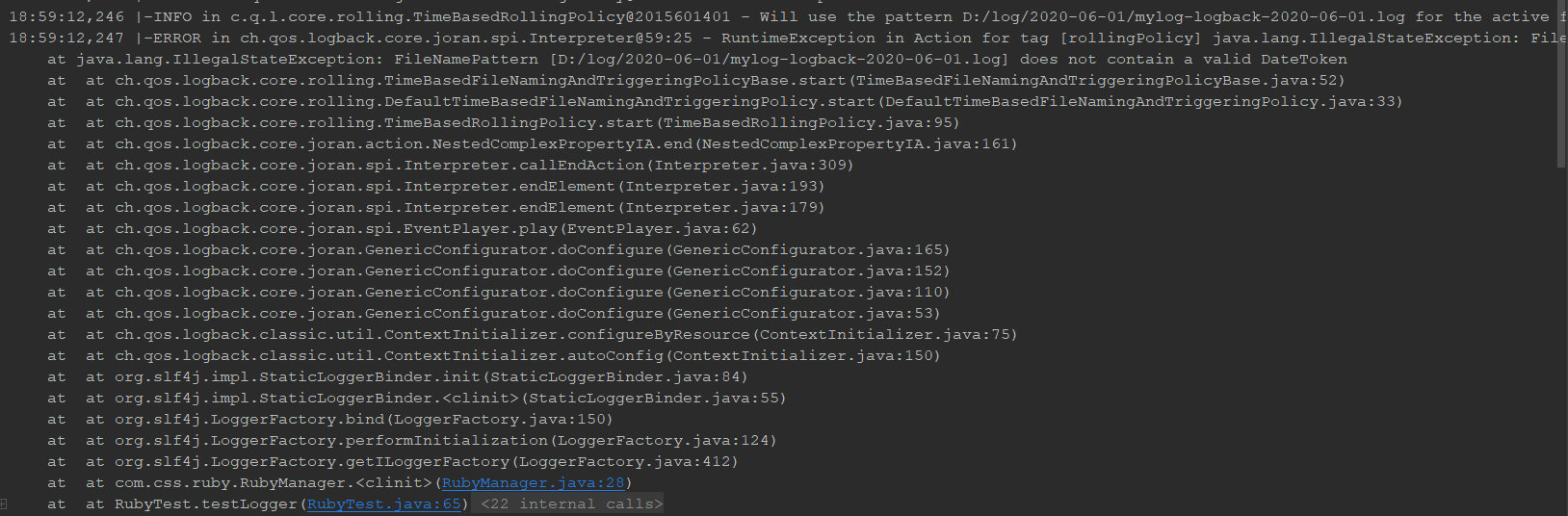springboot中自定义日志生成位置出现错误_FileNamePattern [文件路径] does not contain a valid DateToken。-CSDN博客