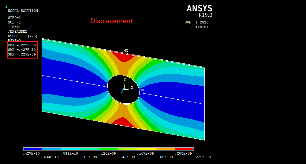 ANSYS——分析实例，平面对称问题_python_AI_fans的博客-CSDN博客_ansys对称模型二分之一