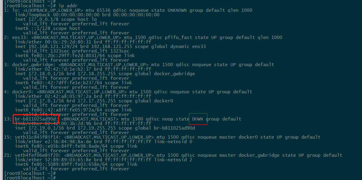 cannot create network xxx(br-xxx) conflicts with network yyy(br-yyy) networks have overlapping ...