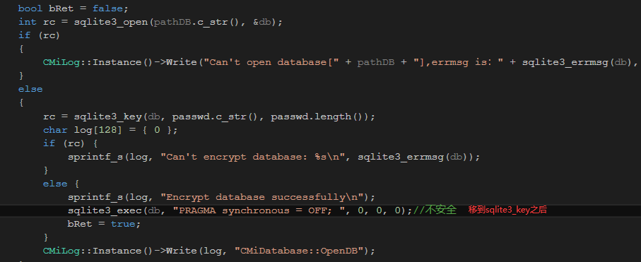 sqlite3加密实战中出错（切记不可再犯），sqlite3_key在sqlite3_open之后调用_sqlite3 加密后还能识别-CSDN博客