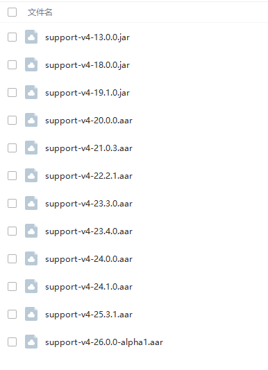 Android support v4、v7、v13、v14、v17和其他support库免费下载_supportv4包下载-CSDN博客
