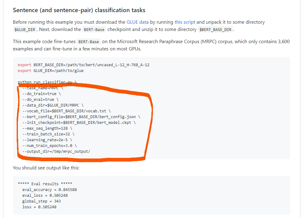 Bert入门：使用Bert运行MRPC的demo成功案例_mrpc bert-CSDN博客