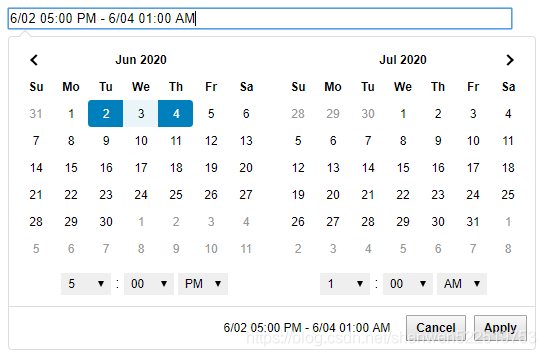 Jquery日历插件daterangepicker全面详解汇总jquery Daterangepicker Csdn博客